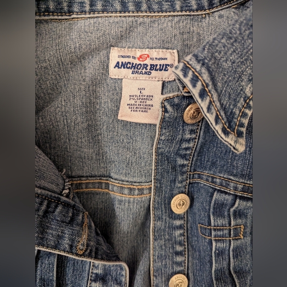 anchor blue | Jackets & Coats | Vintage Anchor Blue Denim Jacket | Poshmark